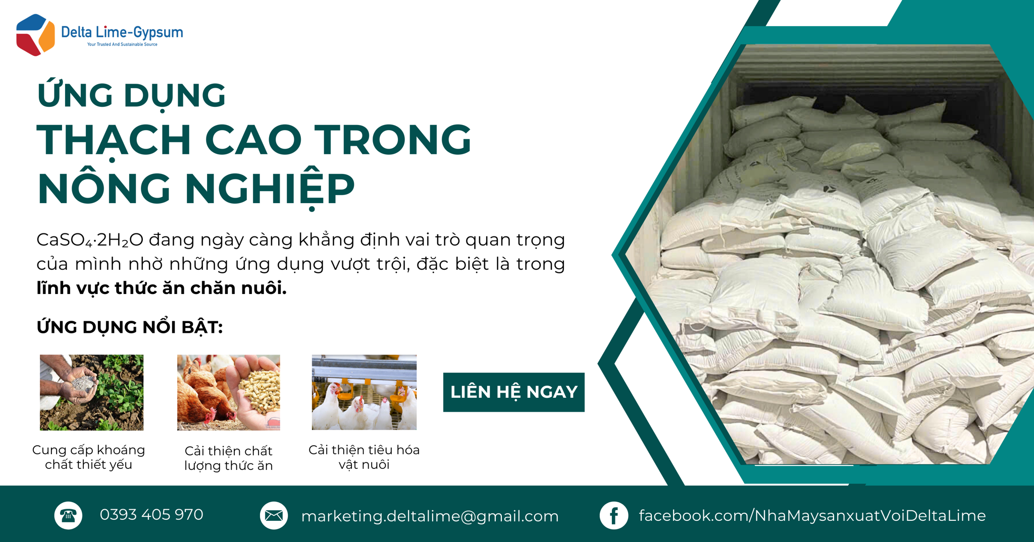 Ứng dụng của bột thạch cao trong nông nghiệp – Delta