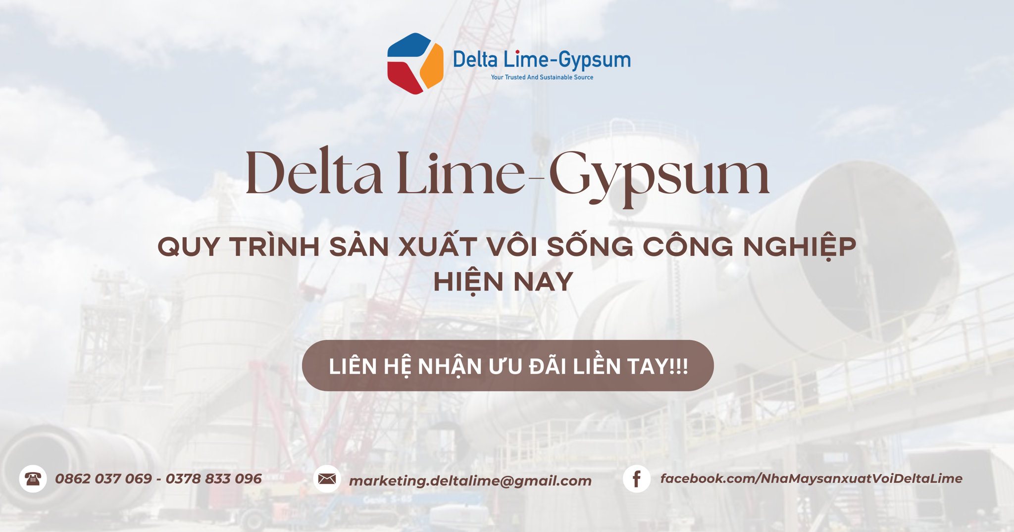 Quy trình sản xuất Vôi sống hiện nay – Delta