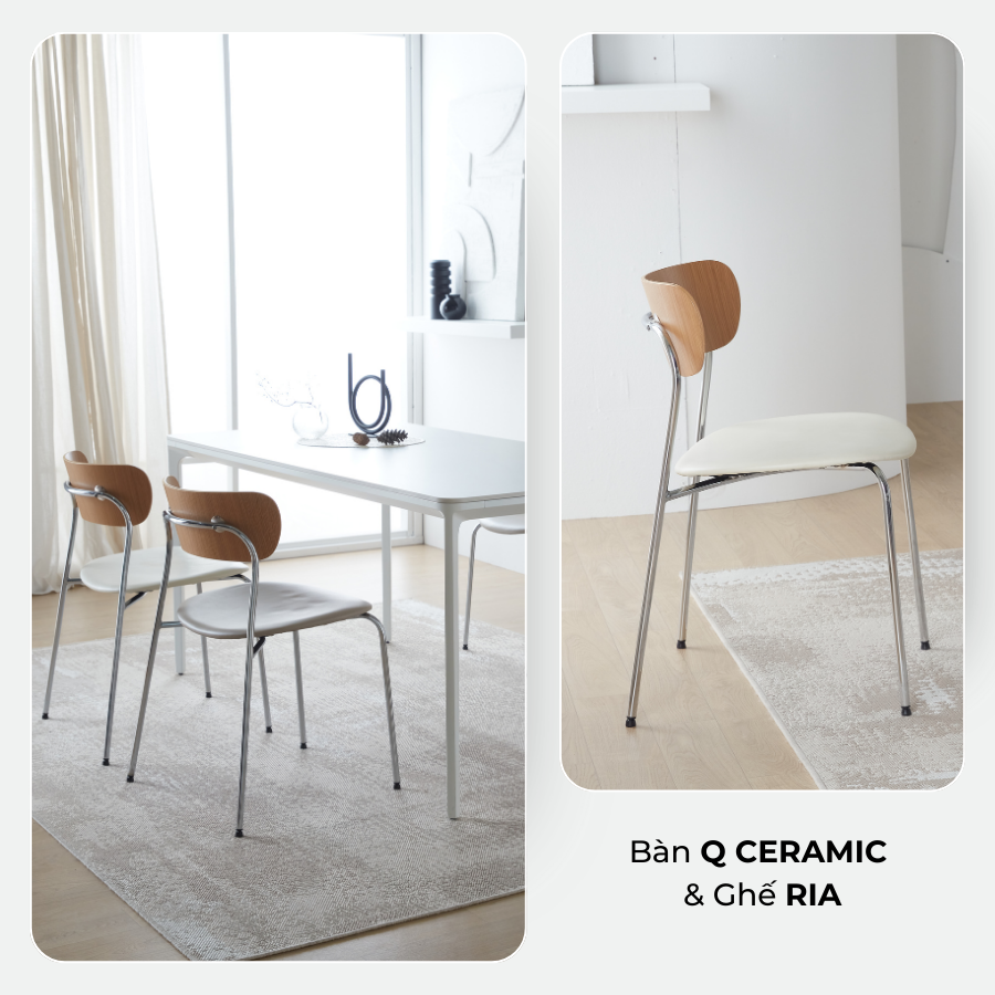 BÀN ĂN Q CERAMIC NHẬP KHẨU (4 CHỖ / 6 CHỖ) ALCOVA