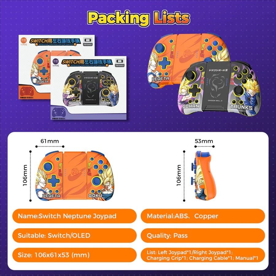 Joy con IINE Gohan & Trunks L837– hoangyengame