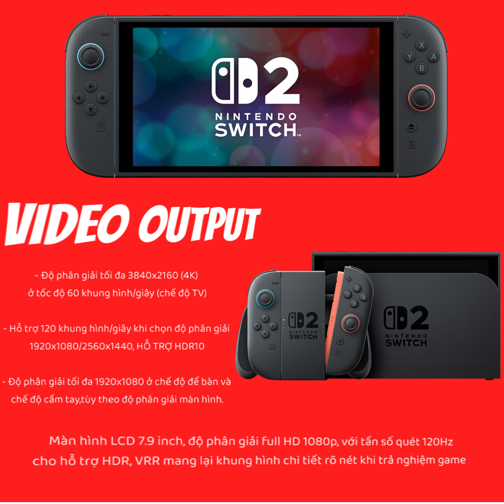 Máy Game Nintendo Switch 2 ( NSW 2 ) Chính Hãng– hoangyengame