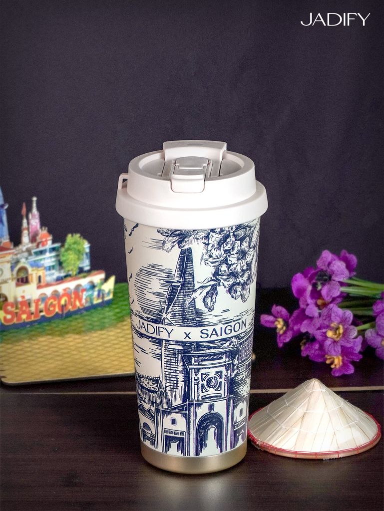 Ly Giữ Nhiệt Cao Cấp - Loanh Quanh Sài Gòn - Arty Cup Wandering Saigon – Jadify