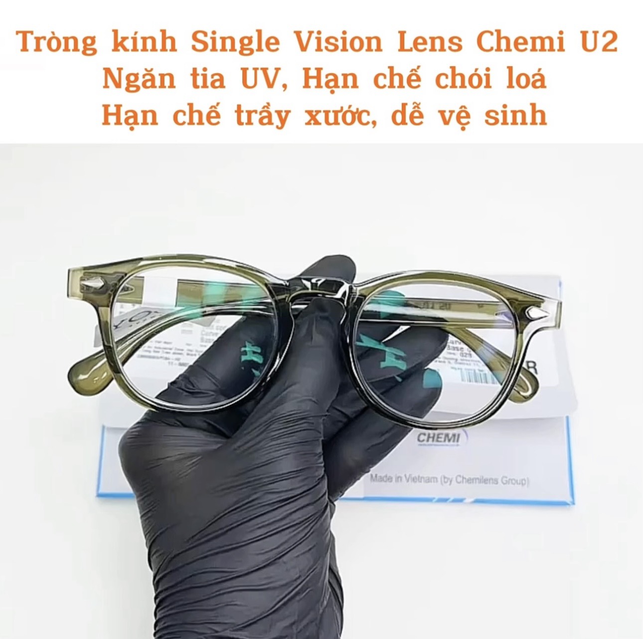 Tròng Kính Đơn Tròng Đánh Single Vision Lens Chemi U2 1.56 - YOON EYEW ...