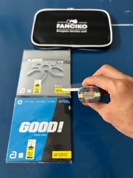 Combo cốt vợt Andro INIZIO OFF kết hợp với mặt vợt Andro Plasma 470 và – Nhân Fanciko