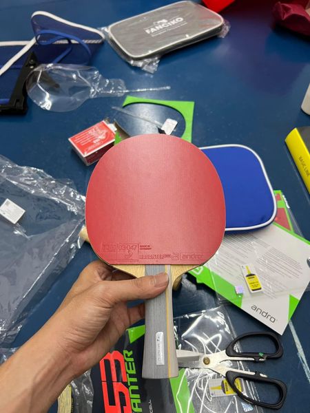 Combo cốt vợt Andro Timber 7 OFF/S kết hợp Andro Rasanter R53 và Andro ...