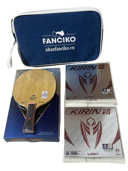Combo cốt vợt 729 Z2 Carbon kết hợp đôi mặt vợt Loki Kirin K1 – Nhân Fanciko