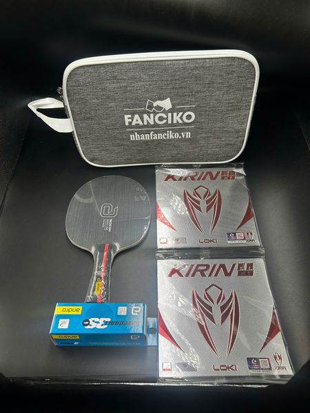 Combo cốt vợt Andro INIZIO OFF kết hợp đôi mặt vợt Loki Kirin K1 – Nhân Fanciko