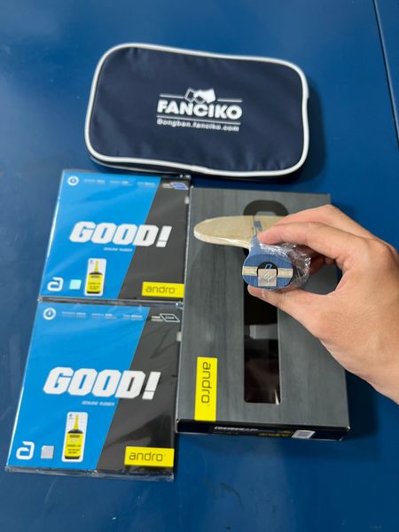 Combo cốt vợt Andro Treiber Q kết hợp đôi mặt vợt Andro Good – Nhân Fanciko