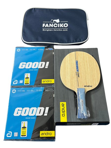 Combo cốt vợt Andro Treiber Q kết hợp đôi mặt vợt Andro Good – Nhân Fanciko