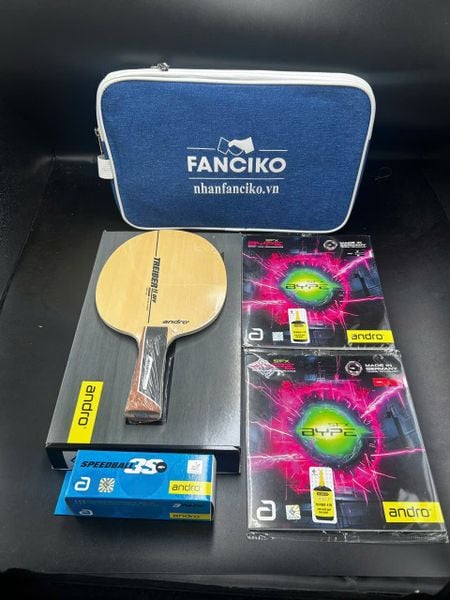 Combo cốt vợt Andro Treiber Z kết hợp đôi mặt vợt Andro Bype SFX – Nhân ...