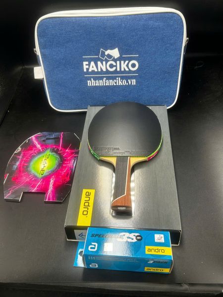 Combo cốt vợt Andro Treiber Z kết hợp đôi mặt vợt Andro Bype SFX – Nhân ...