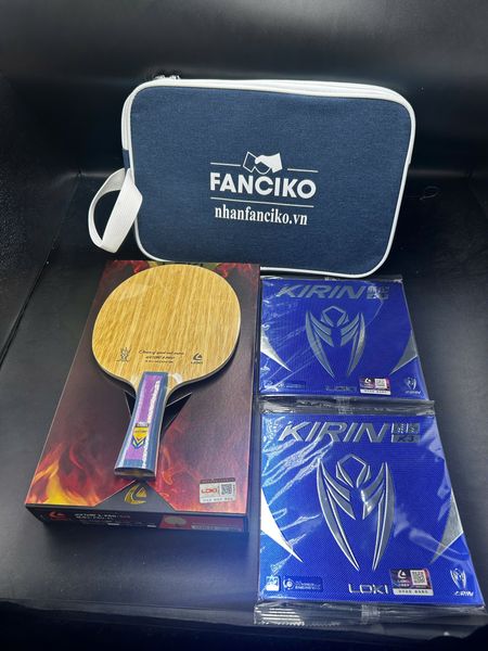 Combo cốt vợt LOKI RXTON 3 PRO kết hợp đôi vợt Loki Kirin K3 – Nhân Fanciko