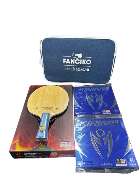 Combo cốt vợt Loki RXTON 7 PRO kết hợp đôi mặt vợt Loki Kirin K3 – Nhân Fanciko