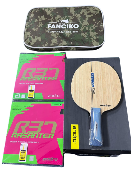 Combo cốt vợt Andro Treiber Q kết hợp với đôi mặt vợt Andro Rasanter R ...