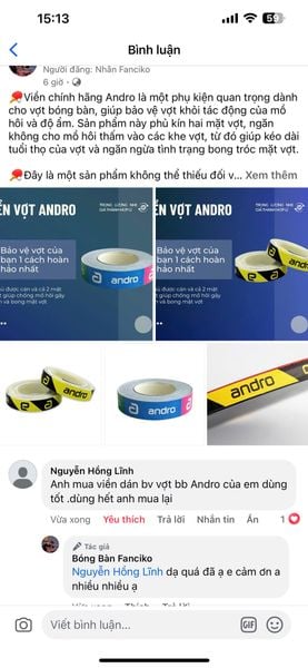 Viền vợt Andro – nhanfanciko