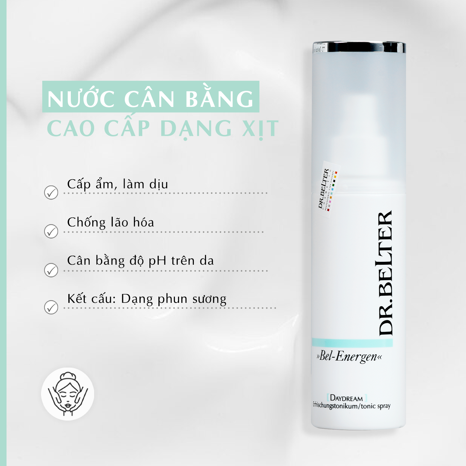 Nước cân bằng làm mềm dịu da Dr.Belter 772 »Bel-Energen« Daydream Toni – Beauty Choice