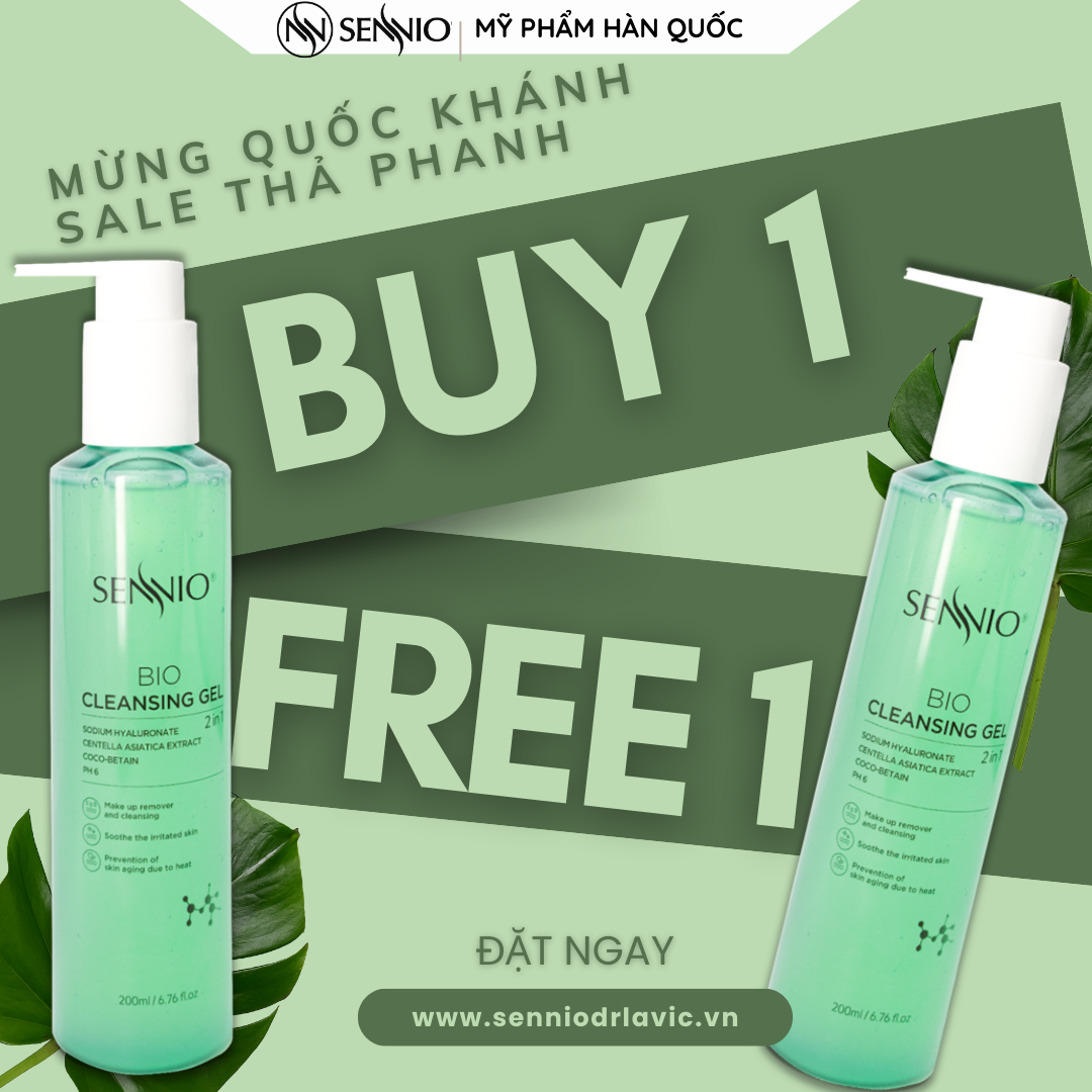 Sennio Cleansing Gel 2 in 1- Mua 1 tặng 1 – SENNIO-DR.LAVIC