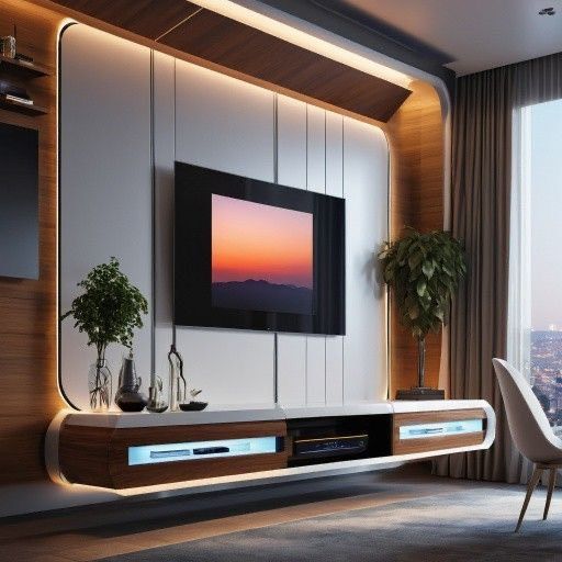 Kệ tivi gỗ công nghiệp treo tường – nahome