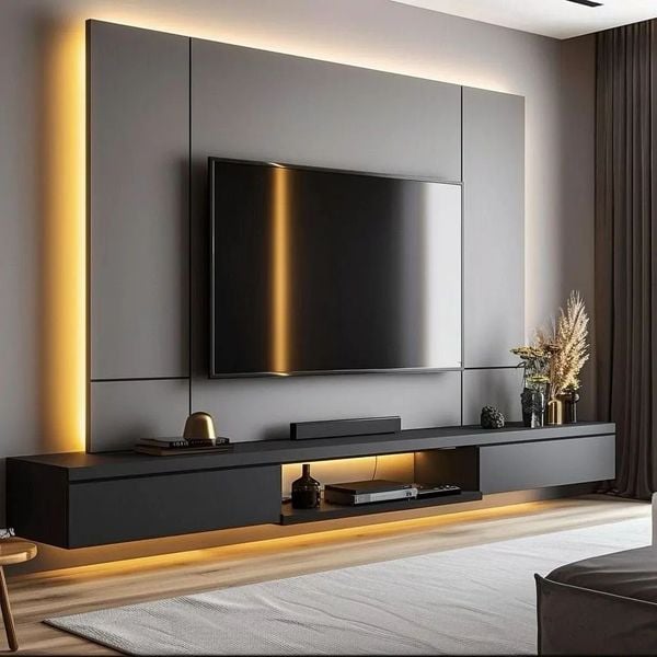 Kệ tivi gỗ công nghiệp treo tường – nahome