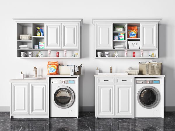 Thêm các mẫu thiết kế tủ để đồ và tủ máy giặt – nahome