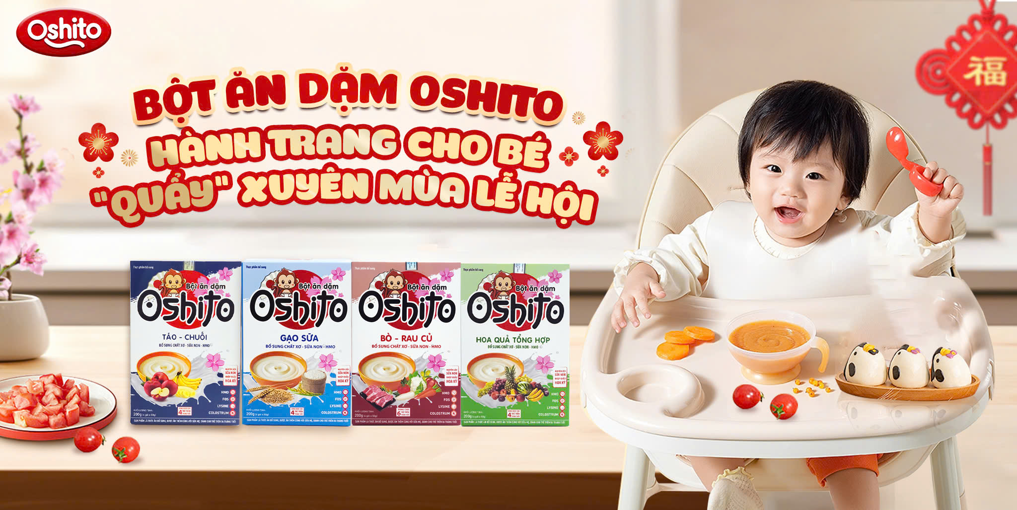 BỘT ĂN DẶM OSHITO - HÀNH TRANG CHO BÉ "QUẨY" XUYÊN MÙA LỄ HỘI - OSHITO - Ăn Dặm Đủ Chất