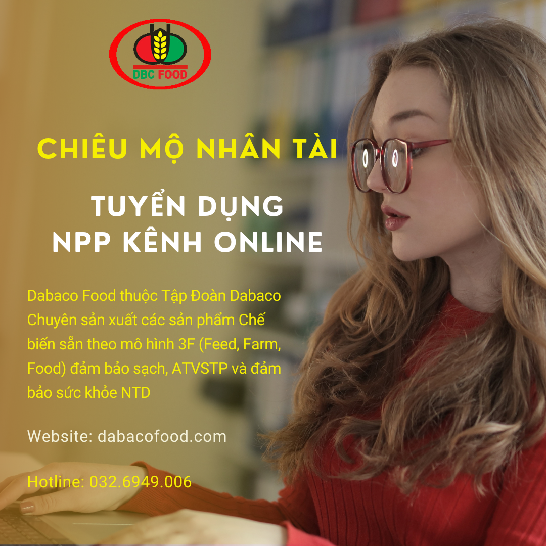 Tuyển dụng NPP Kênh Online – Dabaco Food