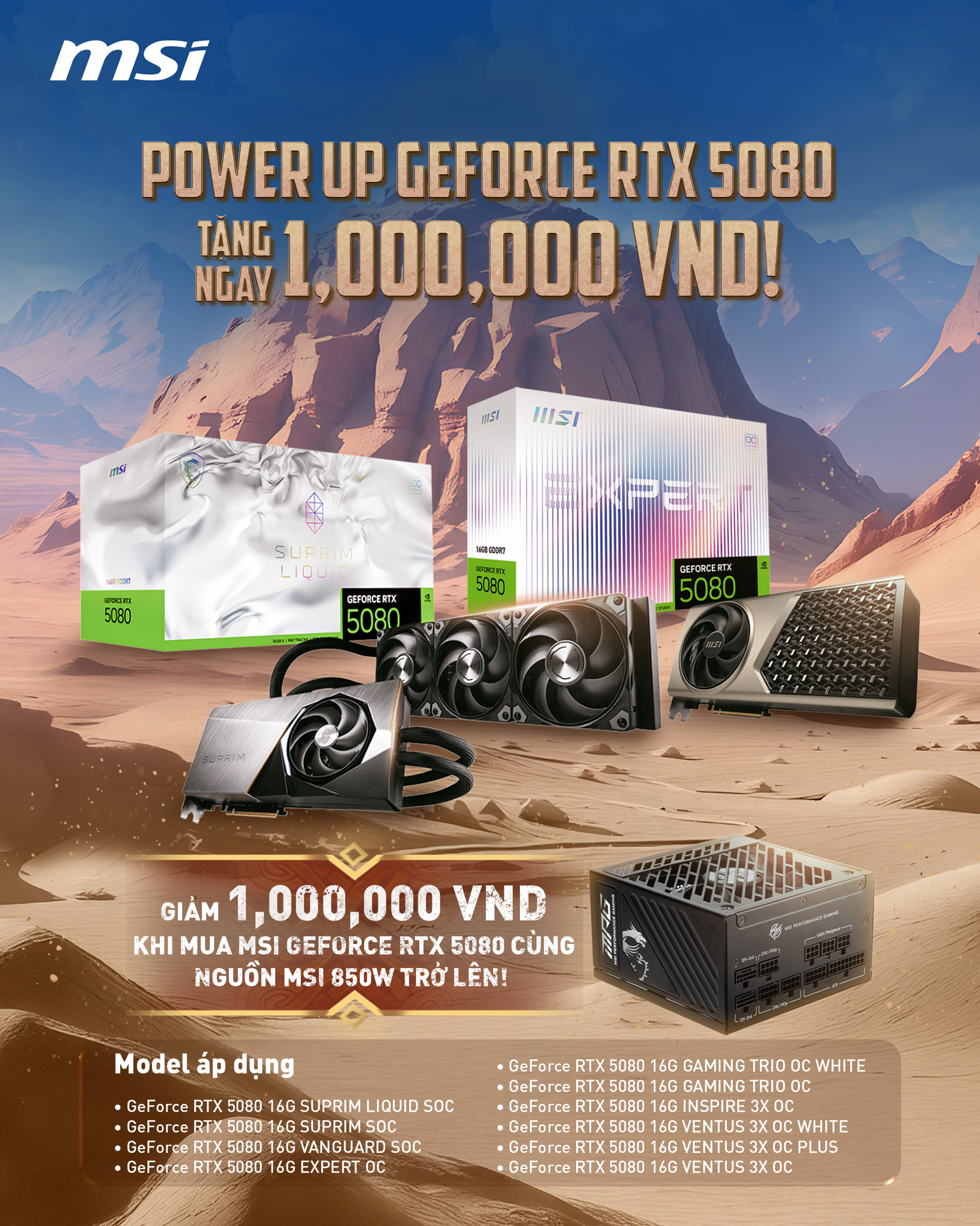 POWER UP GEFORCE RTX 5080