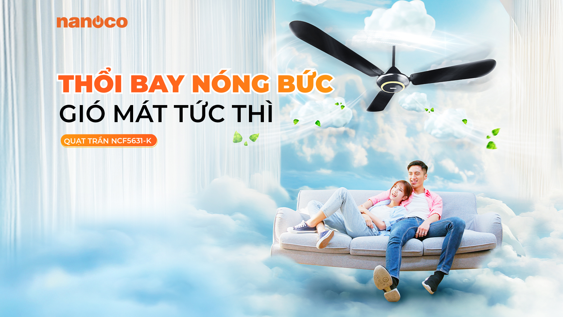 Biệt Đội Quạt Trần Nanoco - Thổi Bay Oi Bức Với NCF5631-K– nanocostore