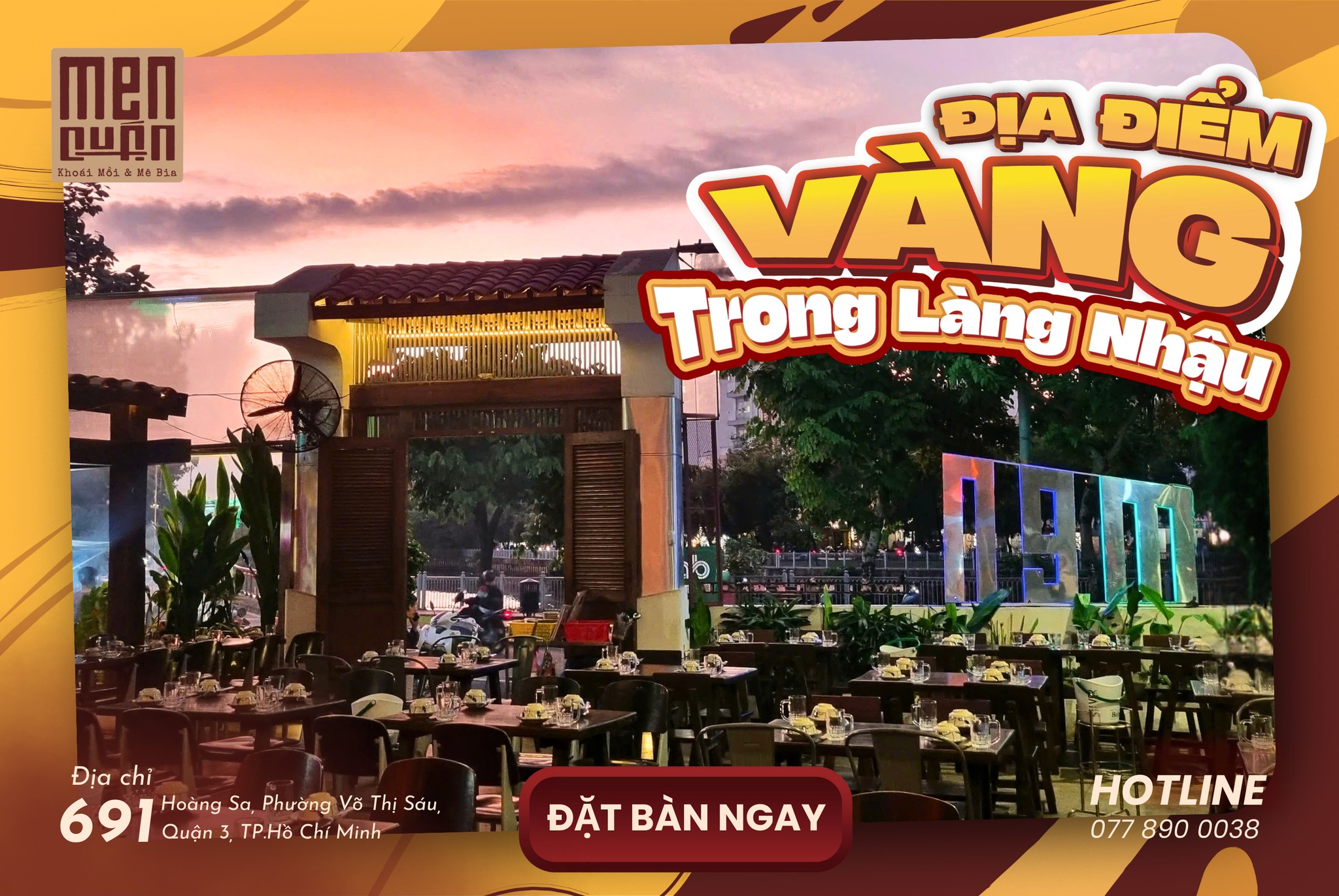 Điểm danh ngay quán nhậu mồi ngon, bia mát giữa lòng Quận 3! – Men Quán