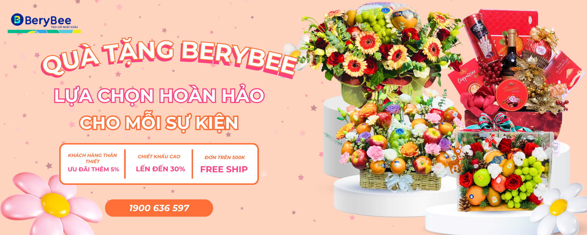BeryBee|Chuỗi Trái Cây Nhập & Giỏ Quà Tặng Doanh Nghiệp