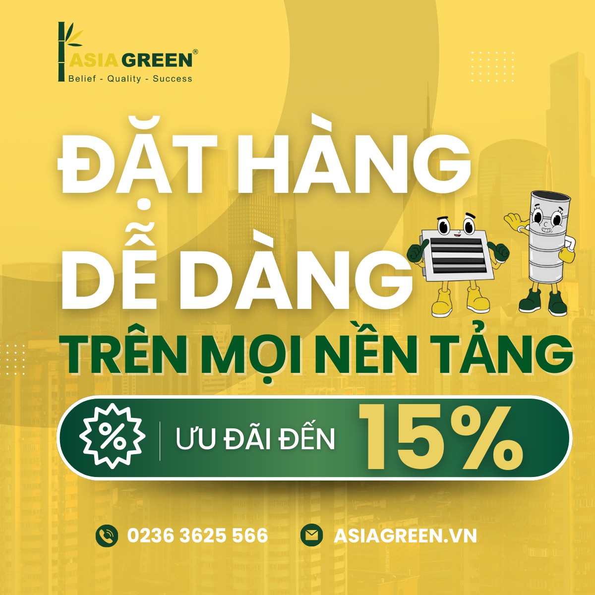 ASIA GREEN - ĐẶT HÀNG DỄ DÀNG TRÊN MỌI NỀN TẢNG