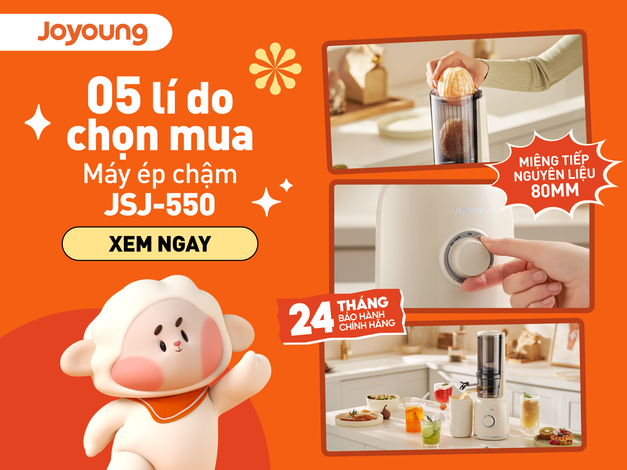 Top 5 Lý Do Chọn Mua Máy Ép Chậm Joyoung JSJ-550