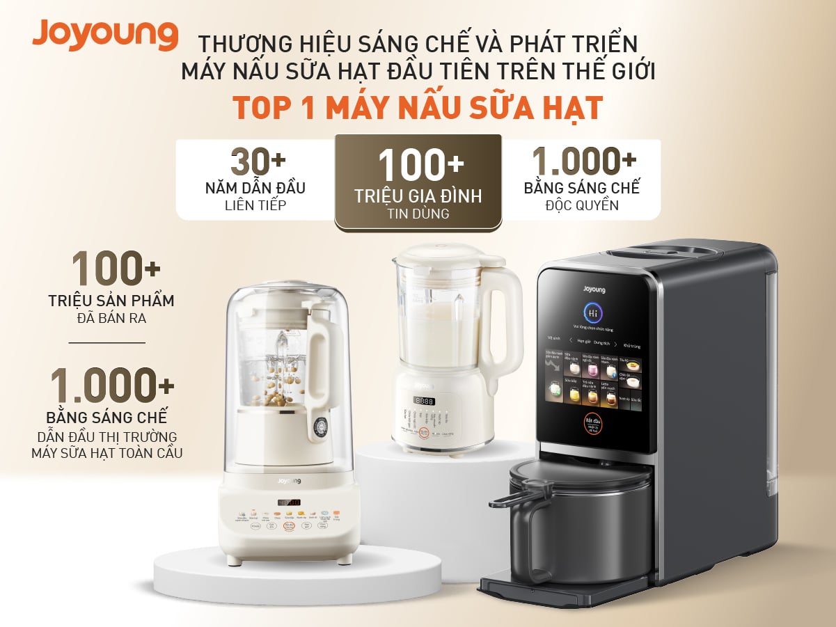 Máy Nấu Sữa Hạt Joyoung Bán Chạy Số 1, Bảo Hành 24 Tháng
