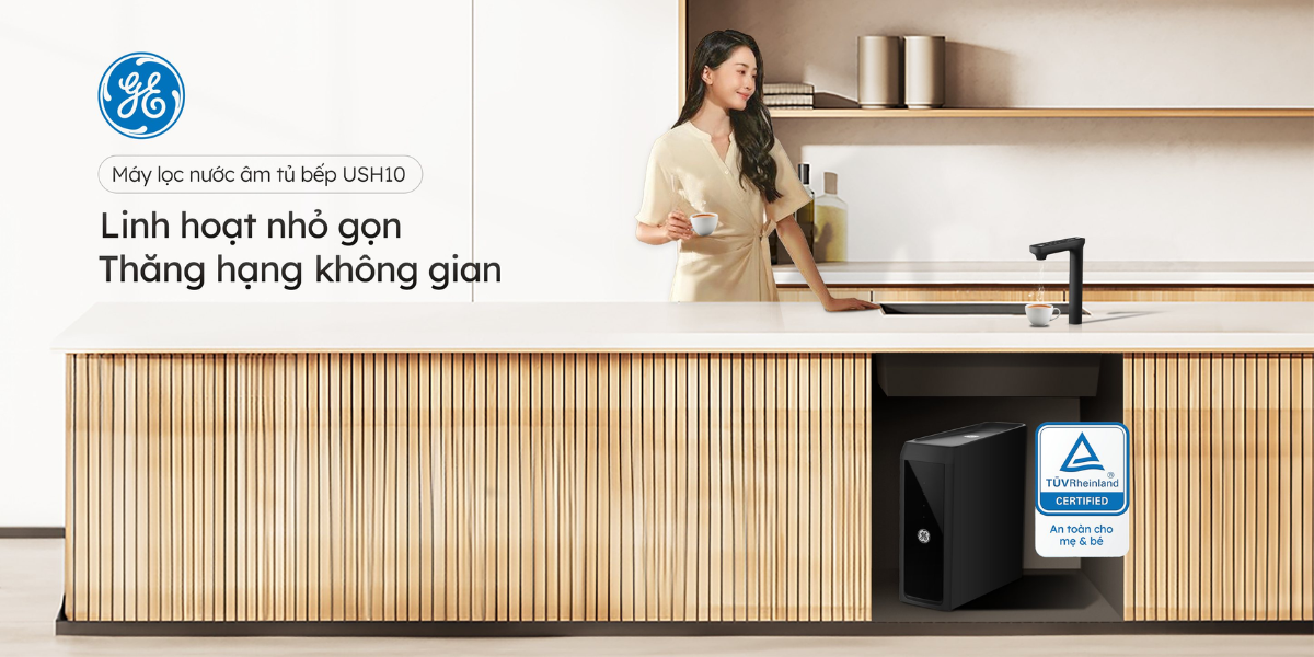 Máy lọc nước âm tủ bếp General Electric GE USH10 – Kingwater
