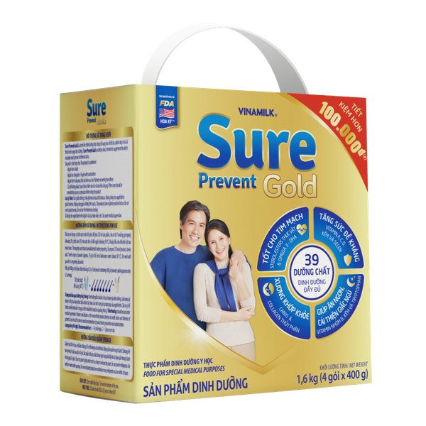 Sữa bột cho người lớn tuổi Sure Prevent Gold Hộp 400g – ALL FULL