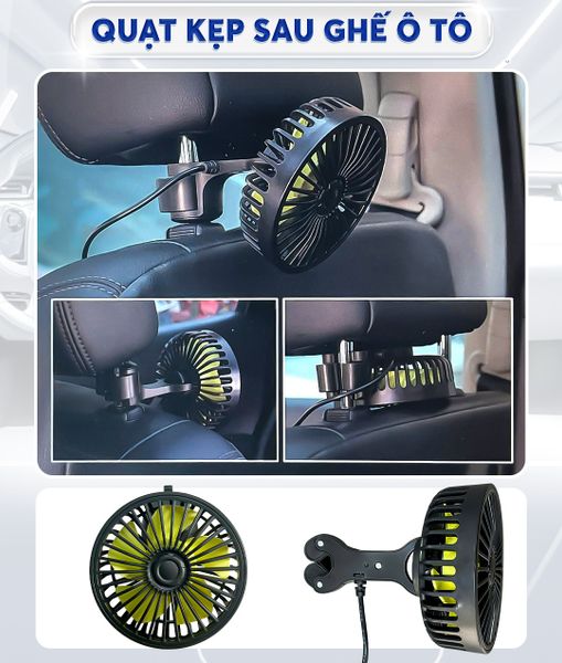 Top 4 quạt mini nguồn USB để bàn và gắn xe ô tô – MEEOTO