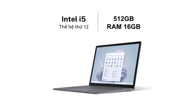 Surface Laptop 5 13.5 inch Intel Core i5 / 16GB RAM / 512GB SSD – DAWN ...