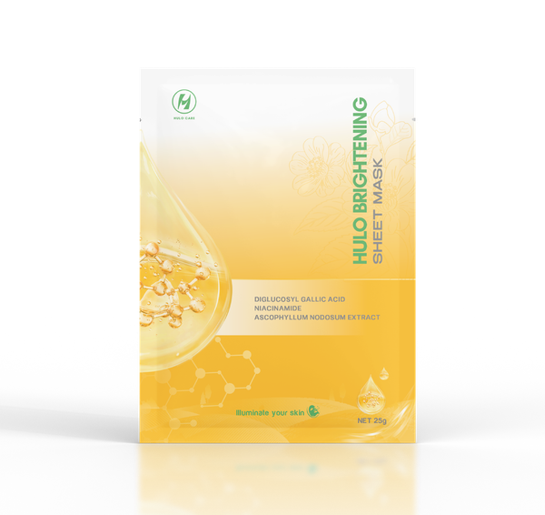 HULO BRIGHTENING SHEET MASK - Mặt nạ giúp làm sáng và đều màu da – HULO CARE