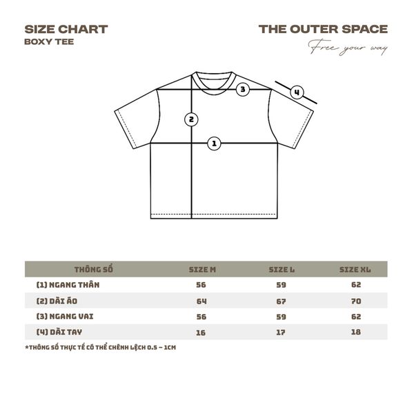 Blur Logo Boxy Tee – The Outer Space - Free Your Way