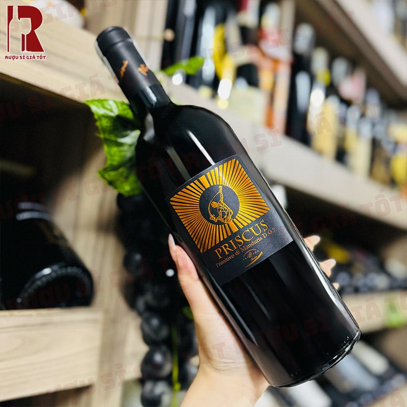 Rượu Vang Ý Đỏ Priscus Primitivo Nhập Khẩu Giá Tốt Nhất