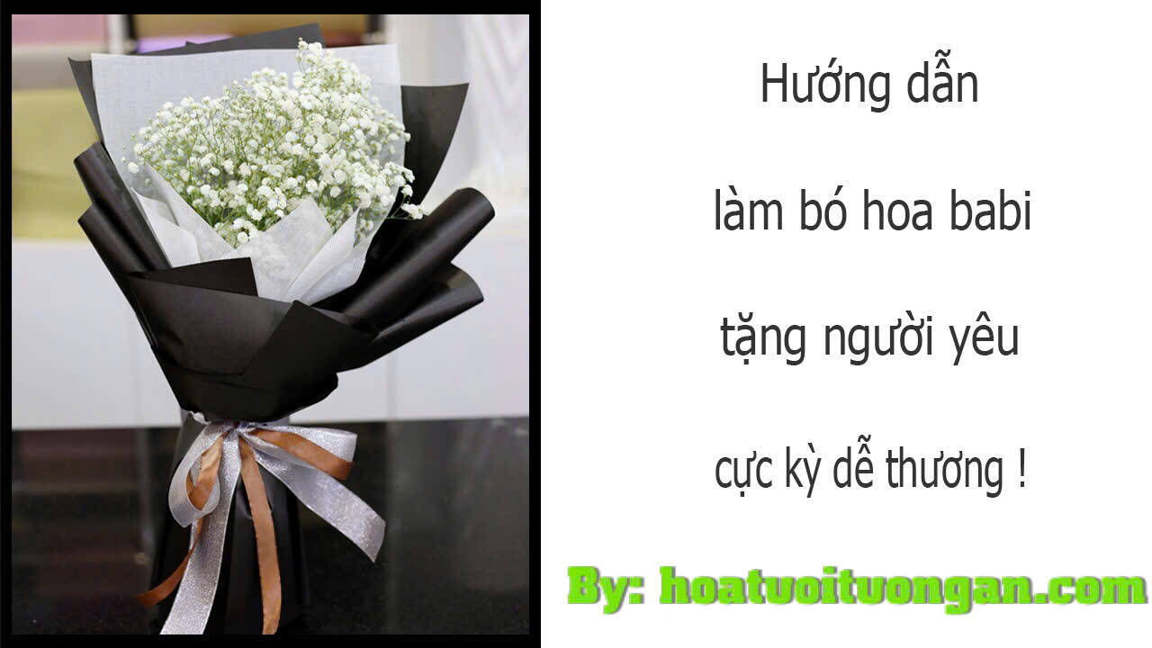 Cách bó hoa BABY HÀ LAN – Hoa Tươi Tường An